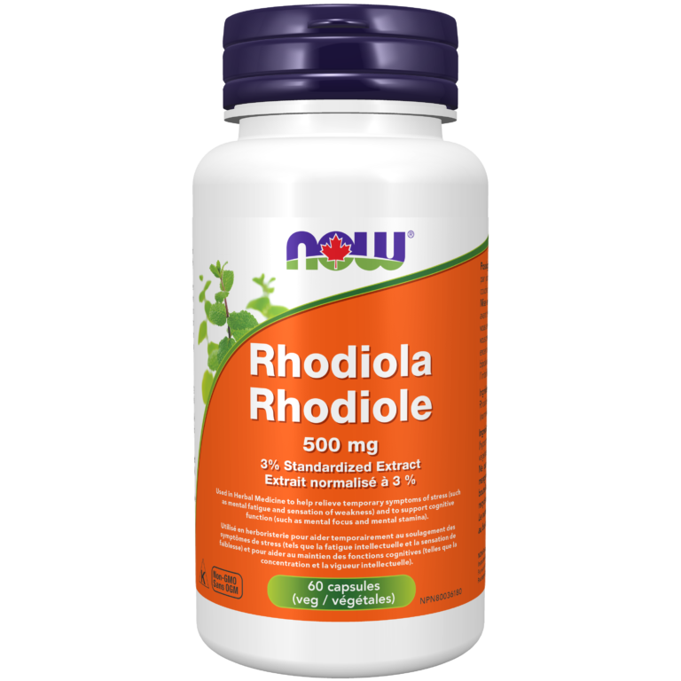 Rhodiola 500 mg Veg Capsules - Now Foods Canada