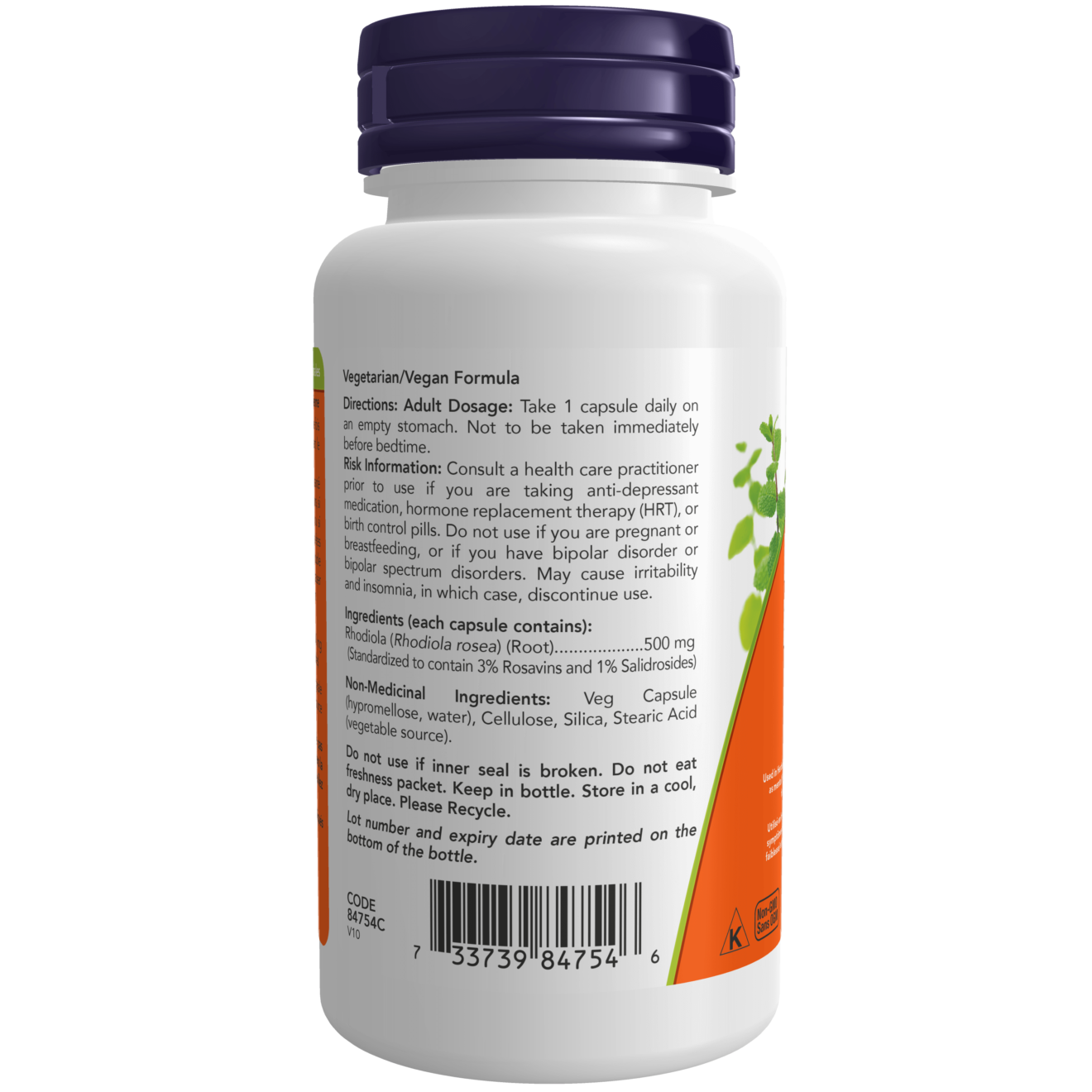 Rhodiola 500 mg Veg Capsules - Now Foods Canada