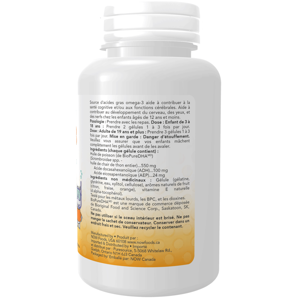 NOW Kids® Omega-3, Chewable Softgels - Now Foods Canada