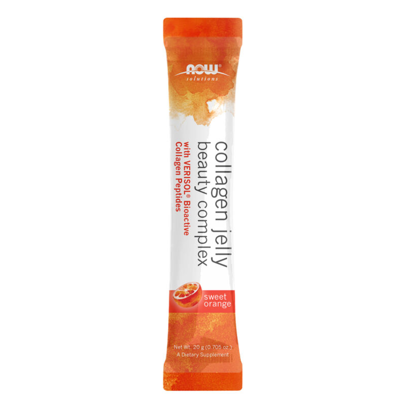 Collagen Jelly Beauty Complex, Sweet Orange Jelly Sticks - Now Foods Canada