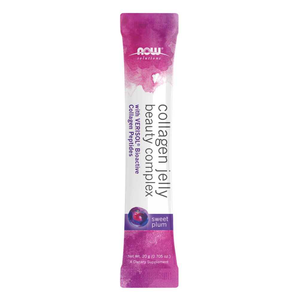Collagen Jelly Beauty Complex, Sweet Plum Jelly Sticks - Now Foods Canada