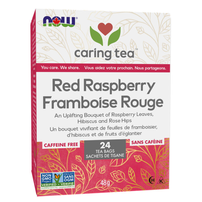 Red Raspberry Tea 24x48g - Now Foods Canada