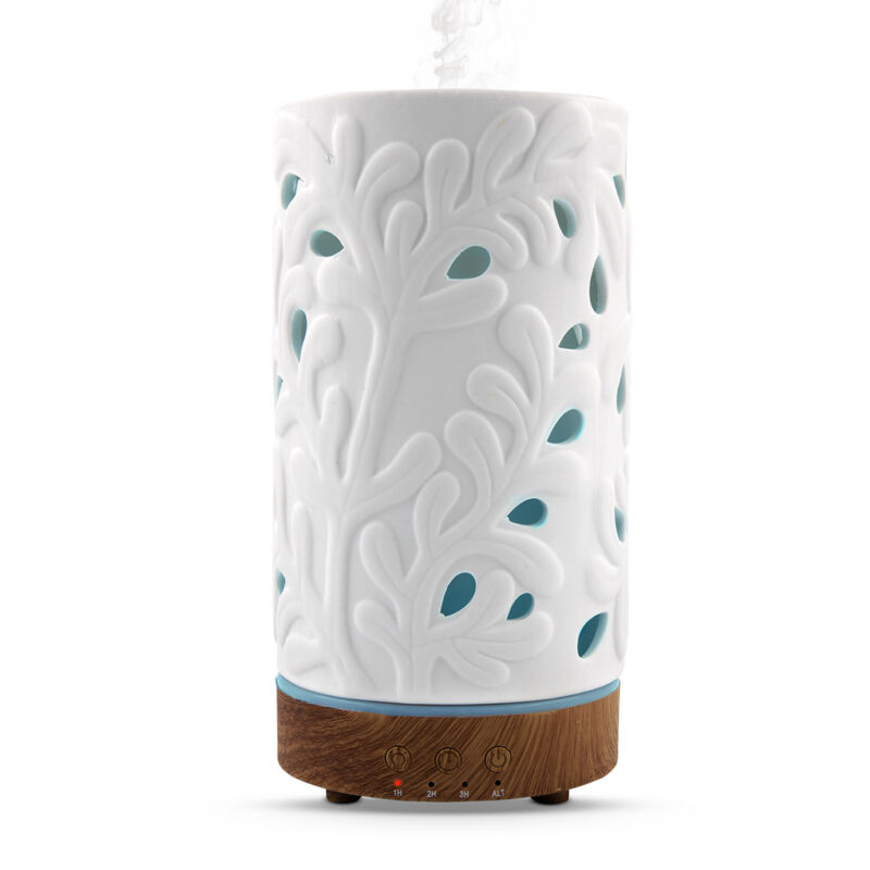 Ceramic Stone USB Ultrasonic Essential Oil Diffuser - Now Foods Canada