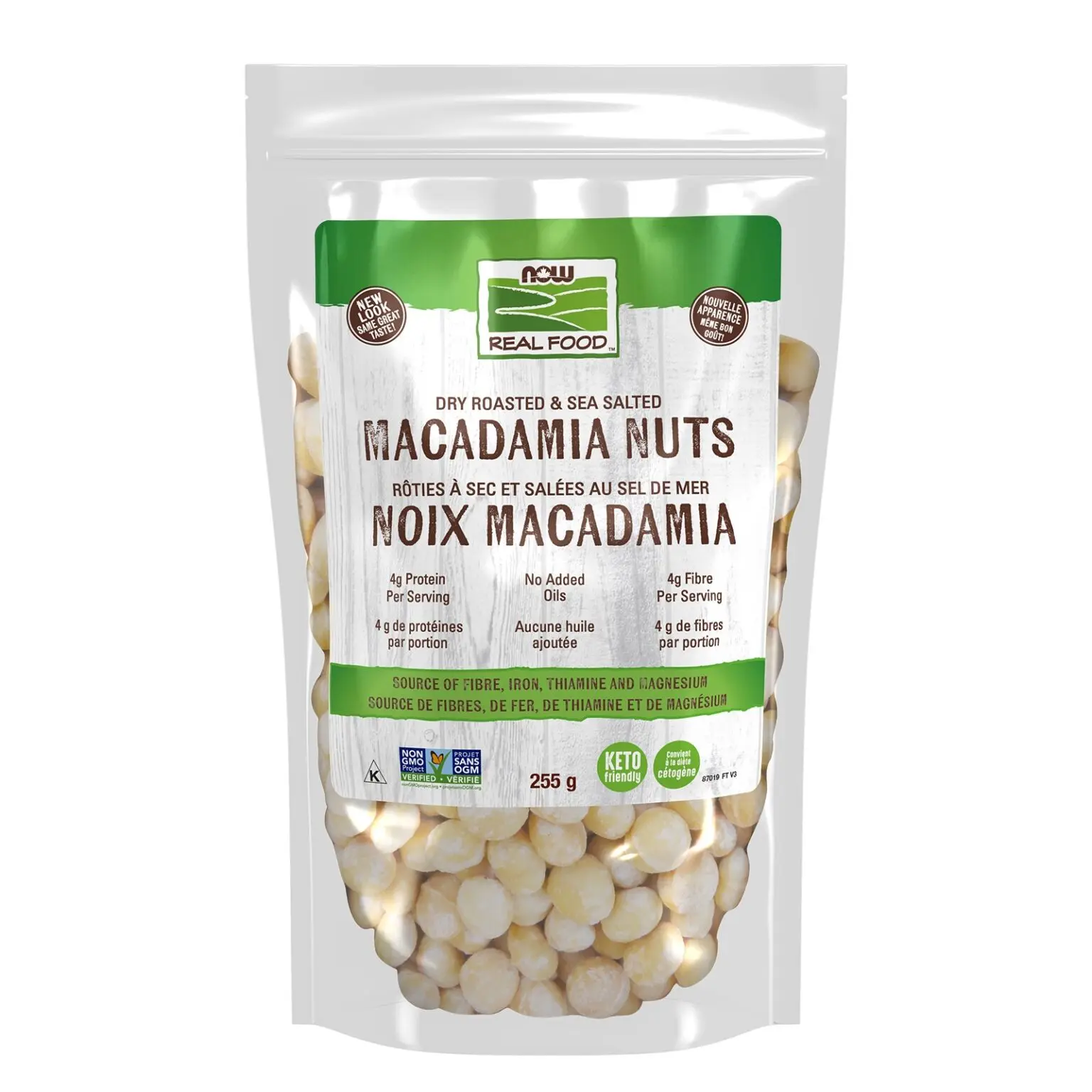 Macadamia Nuts, Dry Roasted & Salted - Now Foods Canada