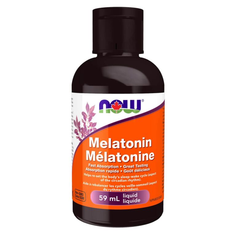 Melatonin Liquid Vanilla Citrus - Now Foods Canada